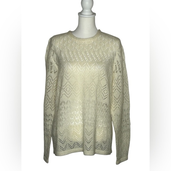 Cynthia Taylor | Sweaters | Vintage Cynthia Taylor Cream Knit Sweater ...